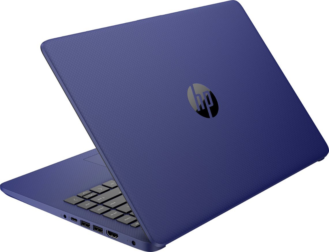 HP – 14″ Laptop – Intel Celeron – 4GB RAM – 64GB eMMC – Indigo Blue ...